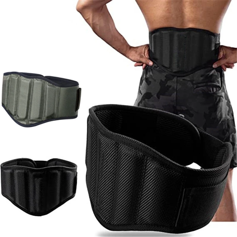 EVA-WeightLifting-Belt-Back-Support-Workout-Belt-with-Metal-Buckle-Men ...