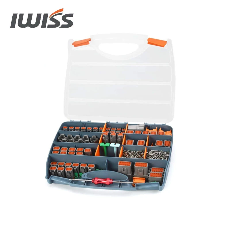 IWISS IWS-519KIT Deutsch Connector Kit 2,3,4,6,8,12 Pin Way Connectors c/w Deutsch Removal Tools ...