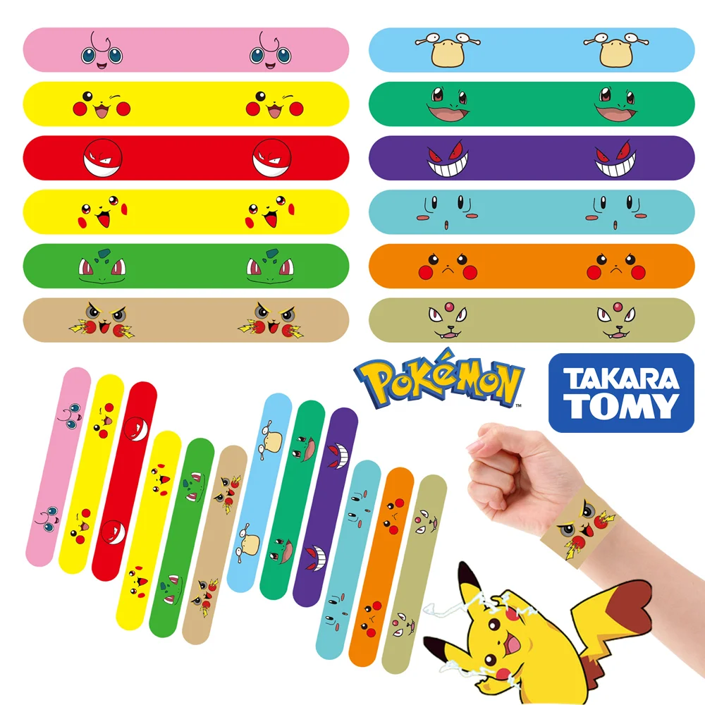Pokemon-Slap-Circle-Bracelets-Pikachu-Charizard-Squirtle-Pokemon ...