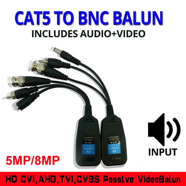 Bnc To Rj45 Balun With Power Connector Online Shops | www.pinnaxis.com