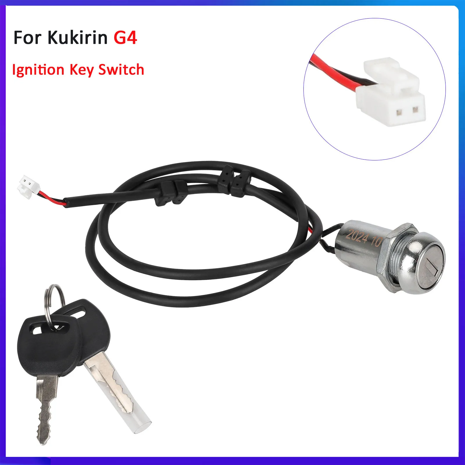 Ignition Key Switch For Kukirin G4 Electric Scooter Electric Door Lock ...