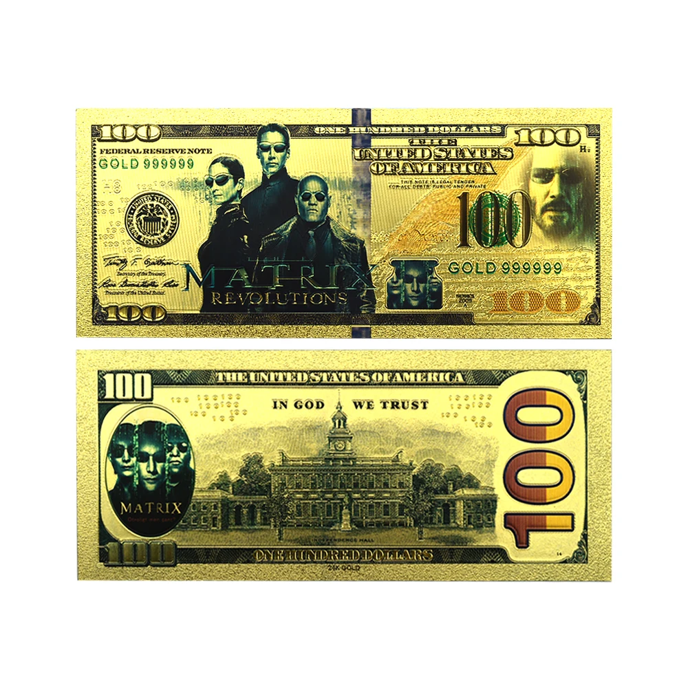 100 Dollar Bill 2022 Back