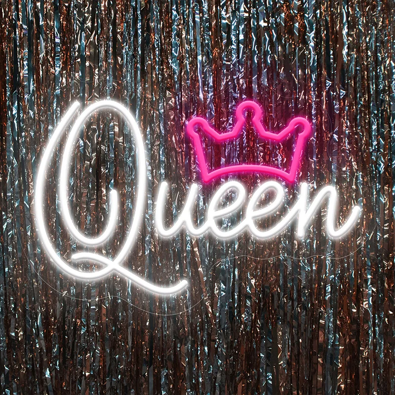 Custom-Queen-Neon-Sign-Personalised-Room-Decor-Neon-Light-Sign-Wedding ...