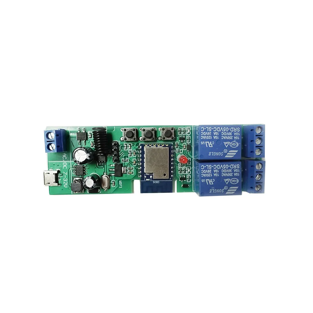 DC-5V-7V-32V-2-Channel-WiFi-Remote-Control-Relay-3-Mode-Smart-WiFi ...