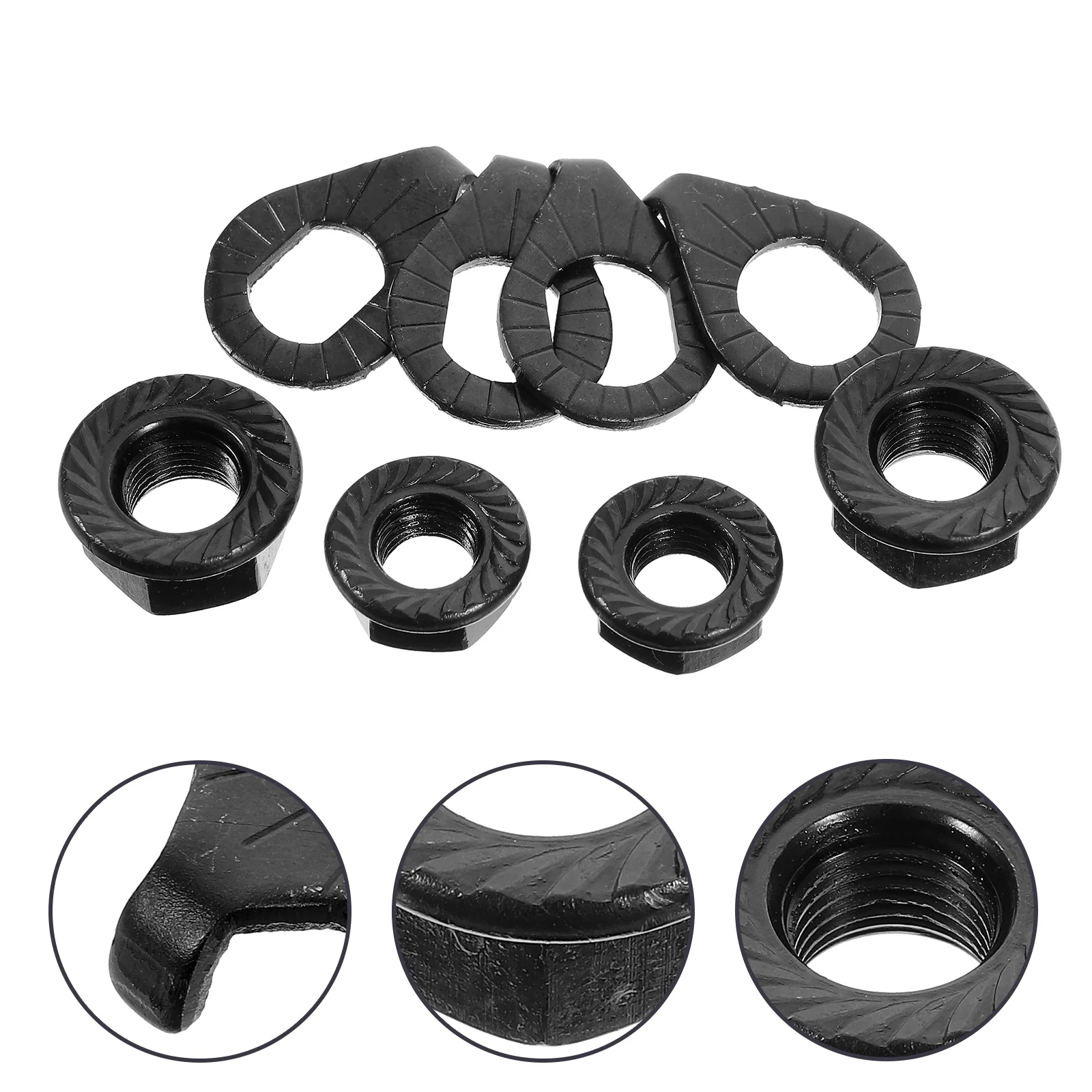 Bike-Washers-Kit-Hub-Fastening-Axle-Nuts-for-Hanger-Protective-Flange ...