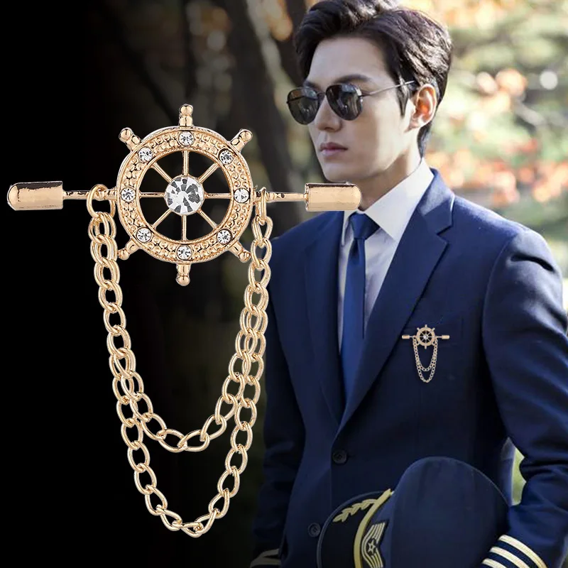 Broches de cristal retrô coreano, broche, broche, broche, clipe ...