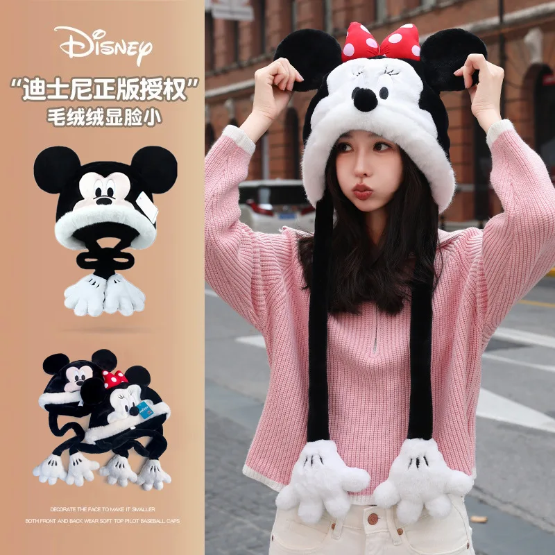 Disney-Mickey-Donald-Duak-Cute-Plush-Warm-Hats-Korean-Sweet-Kawaii ...