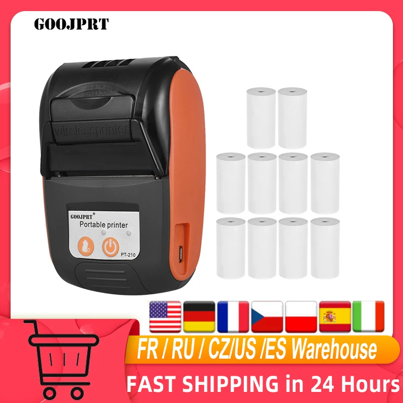 GOOJPRT-PT-210-Printer-Portable-Thermal-Printer-Handheld-58mm-Receipt ...