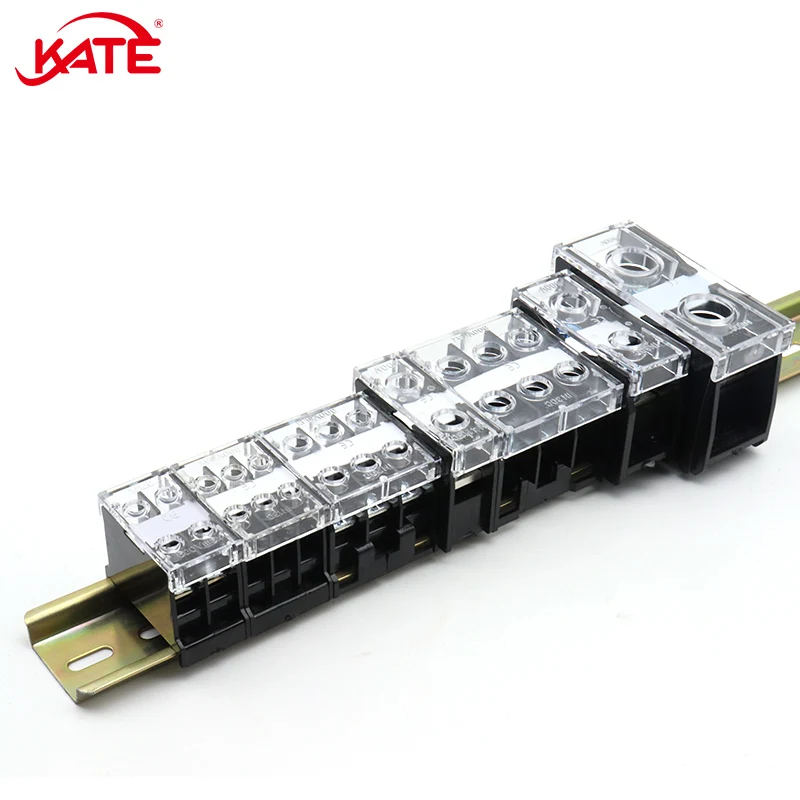 DIN Rail Terminal Block IN Junction Box 600V 20/30/50/60/90/130/240A ...