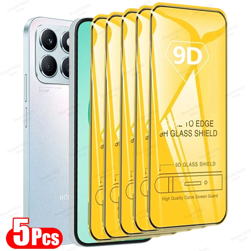 5PCS-9D-Screen-Protector-For-Honor-X8B-X7B-X7A-X8A-90-Lite-Tempered ...