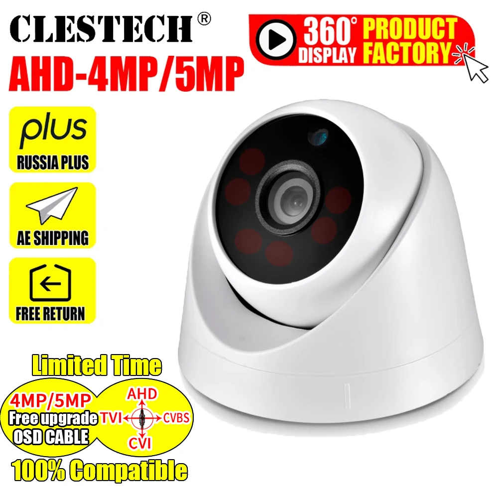 6Led-Array-CCTV-AHD-Camera-5MP-4MP-3MP-1080P-SONY-Analog-FULL-Digital ...