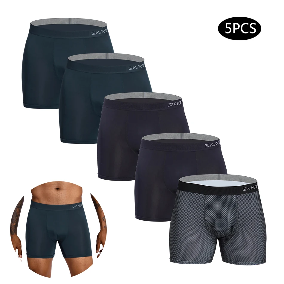 5pcs-New-Men-Panties-Polyester-Boxers-Underwear-Man-Pack-Underpants ...