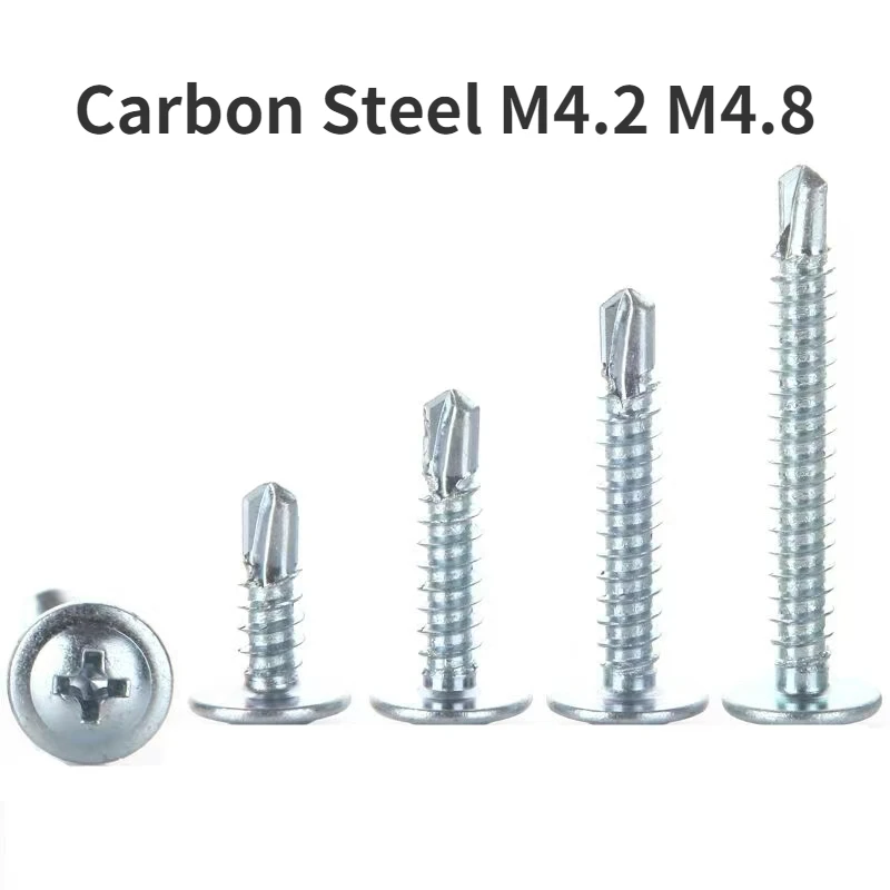 Carbon-Steel-Large-Flat-Head-Drill-Tail-with-Pad-Self-tapping-Screw ...
