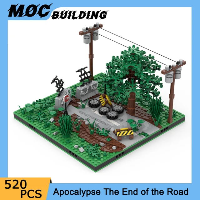 Moc Building Blocks Apocalypse World Diorama Street View Model Doomsday ...
