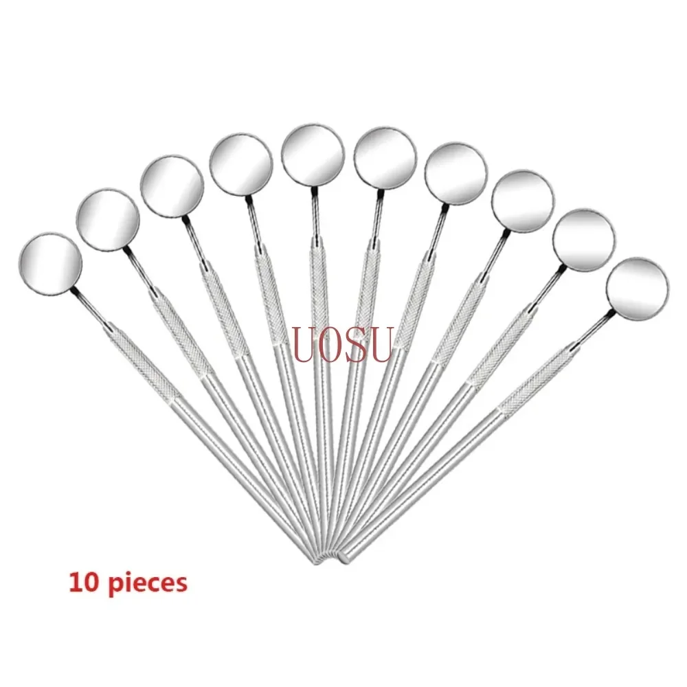Dental-Mirror-Stainless-Steel-10-Pieces-Dentist-Oral-Care-Mouth-Mirrors ...