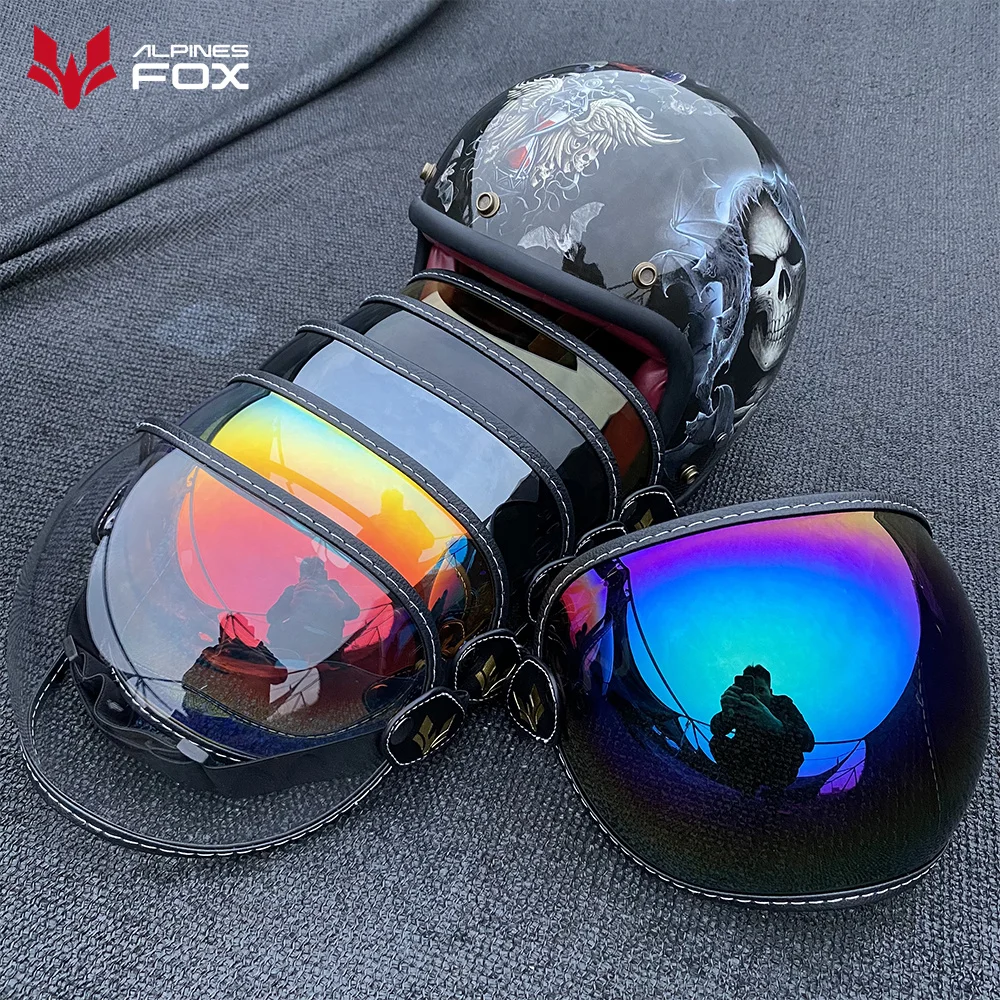 2024-New-Universal-Motorcycle-Helmet-Bubble-Shield-Visor-Lens-Moto ...