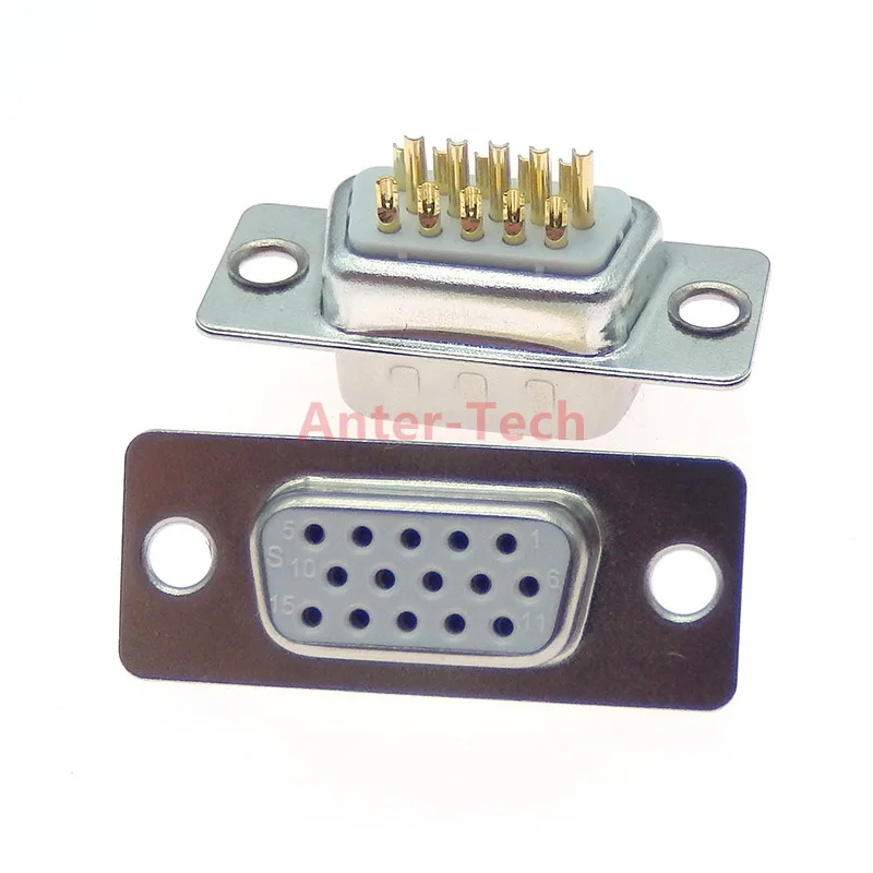 DB15F DB15 Hole Pin Rows Parallel VGA Port Adapter Male, 51% OFF