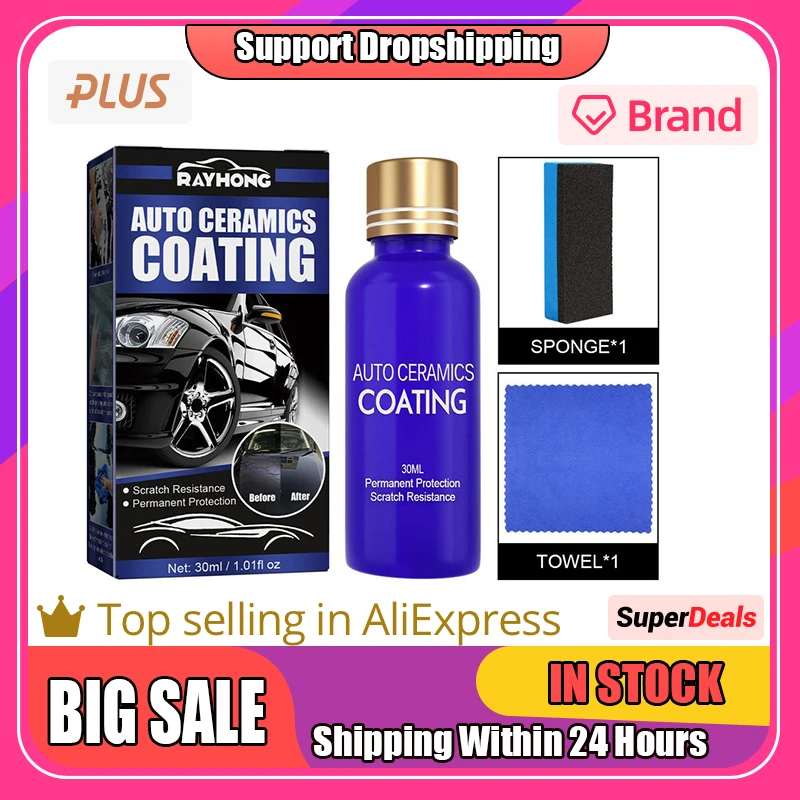 Rayhong-Car-Ceramics-Coating-Crystal-Plating-Liquid-Waterproof-Dust ...