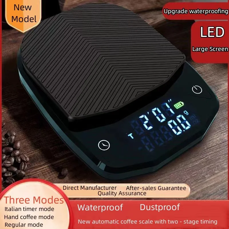 Black Mirror Basic + Electronic Scale Built-in Auto Timer Pour Over ...