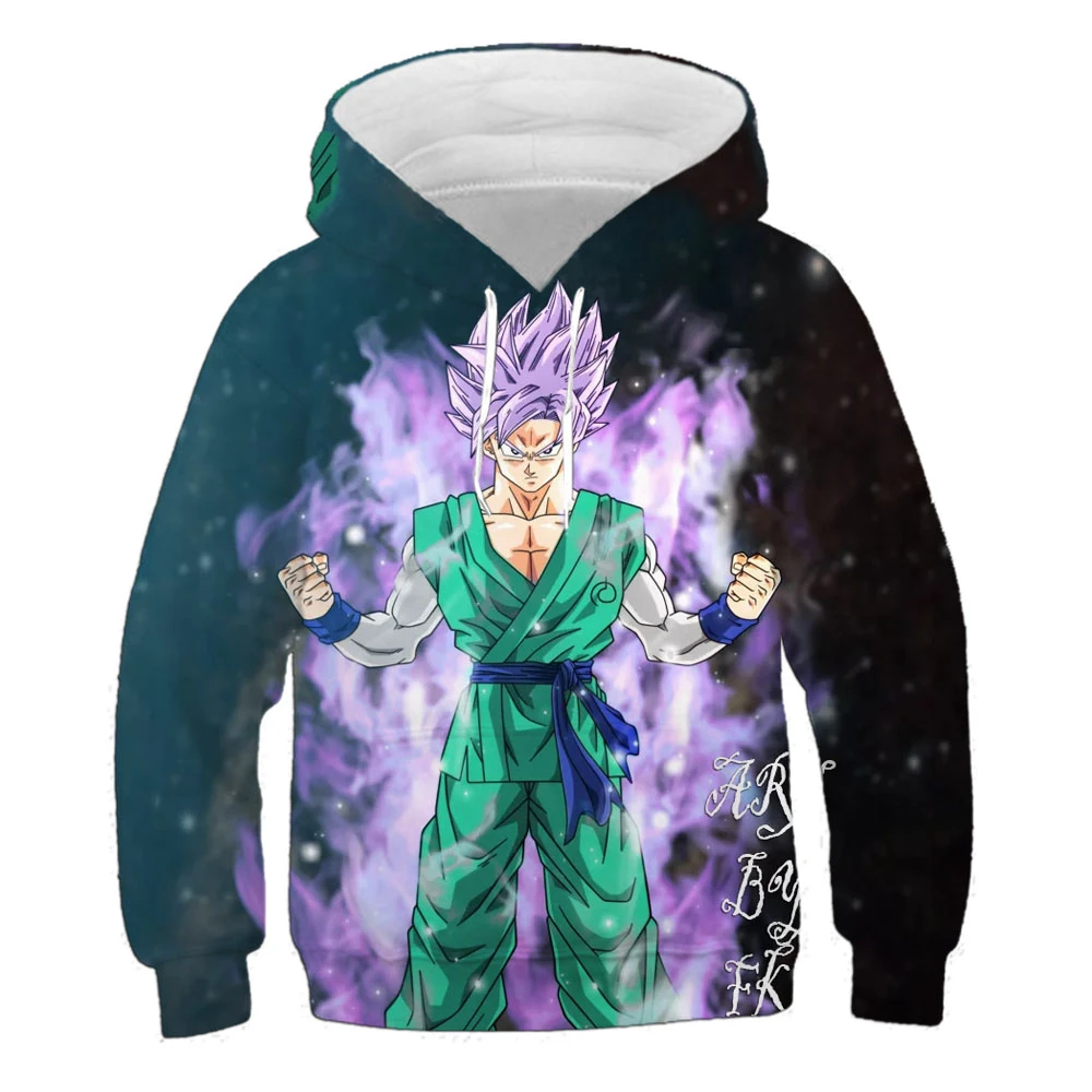 Anime Dragon Ball Z Sweatshirt 4 14 Years Kids Hoodies Anime Clothes ...
