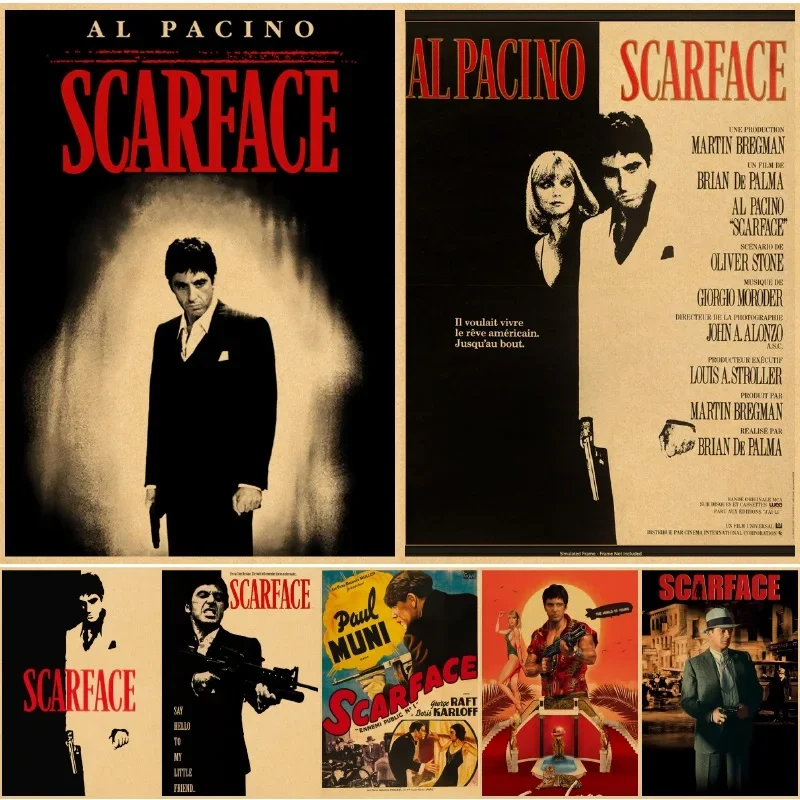 Scarface-Movie-Posters-Good-Quality-Painting-Vintage-Poster-Kraft-Paper ...