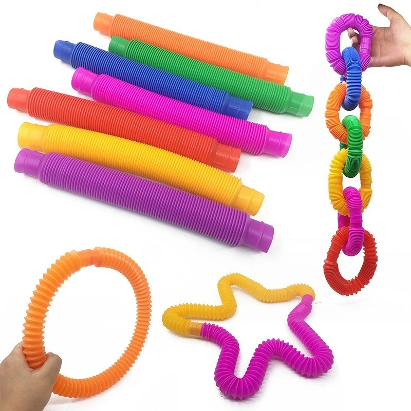 Telescopic tube sensory toys for kids fidgeting stress relief toy ...