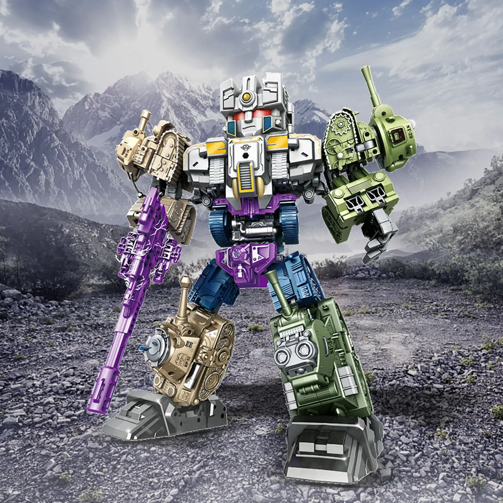 TUNJILOOL 6 IN 1 Tank Transformation Robot Toys Tank Deformation Robot ...