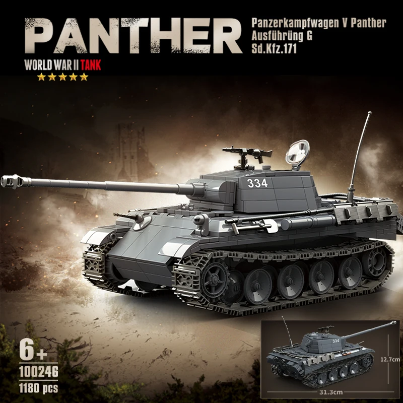 8세 소년을 위한 군사 인형 장난감 선물 - 2차 세계 대전 탱크 Panzerkampfwagen V Panther ...