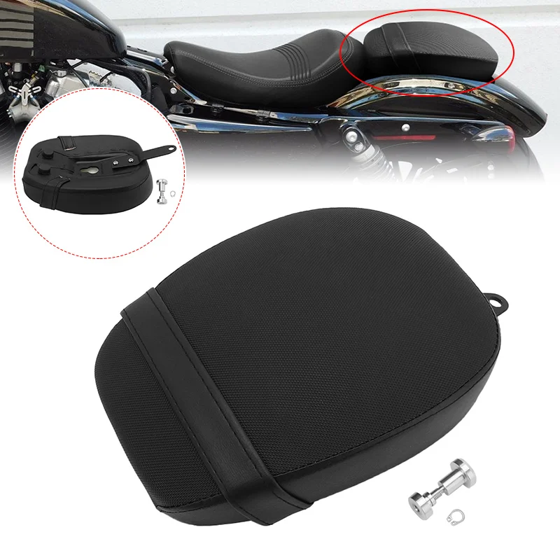 Motorcycle Fender Seat Rear Passenger Seat Cushion Tail Pillion Pad For ...