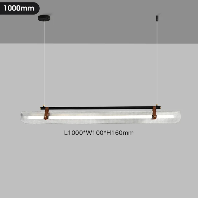 Striped Shade Linear LED Pendant Light - Lighting4Home