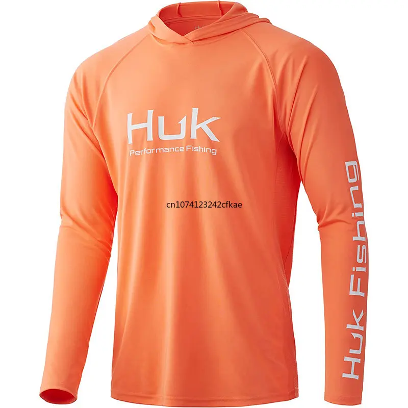 HUK-Fishing-Shirt-Mens-Long-Sleeve-Outdoor-UV-Performance-pesca-Vestu ...