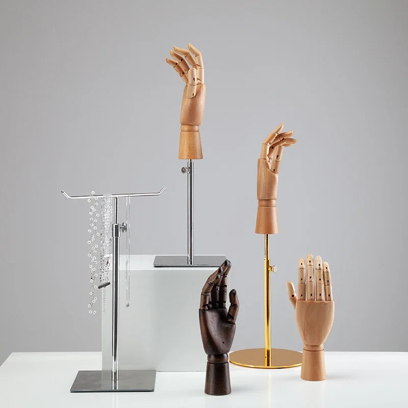 Wooden Hand Model Sketching Drawing Jointed Movable Fingers Mannequin ...