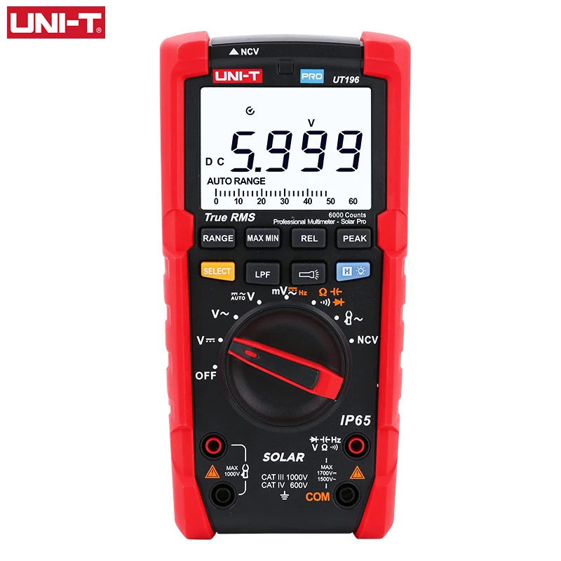 UNI-T Professional Digital Multimeter UT196 1500V AC DC Voltage Tester ...