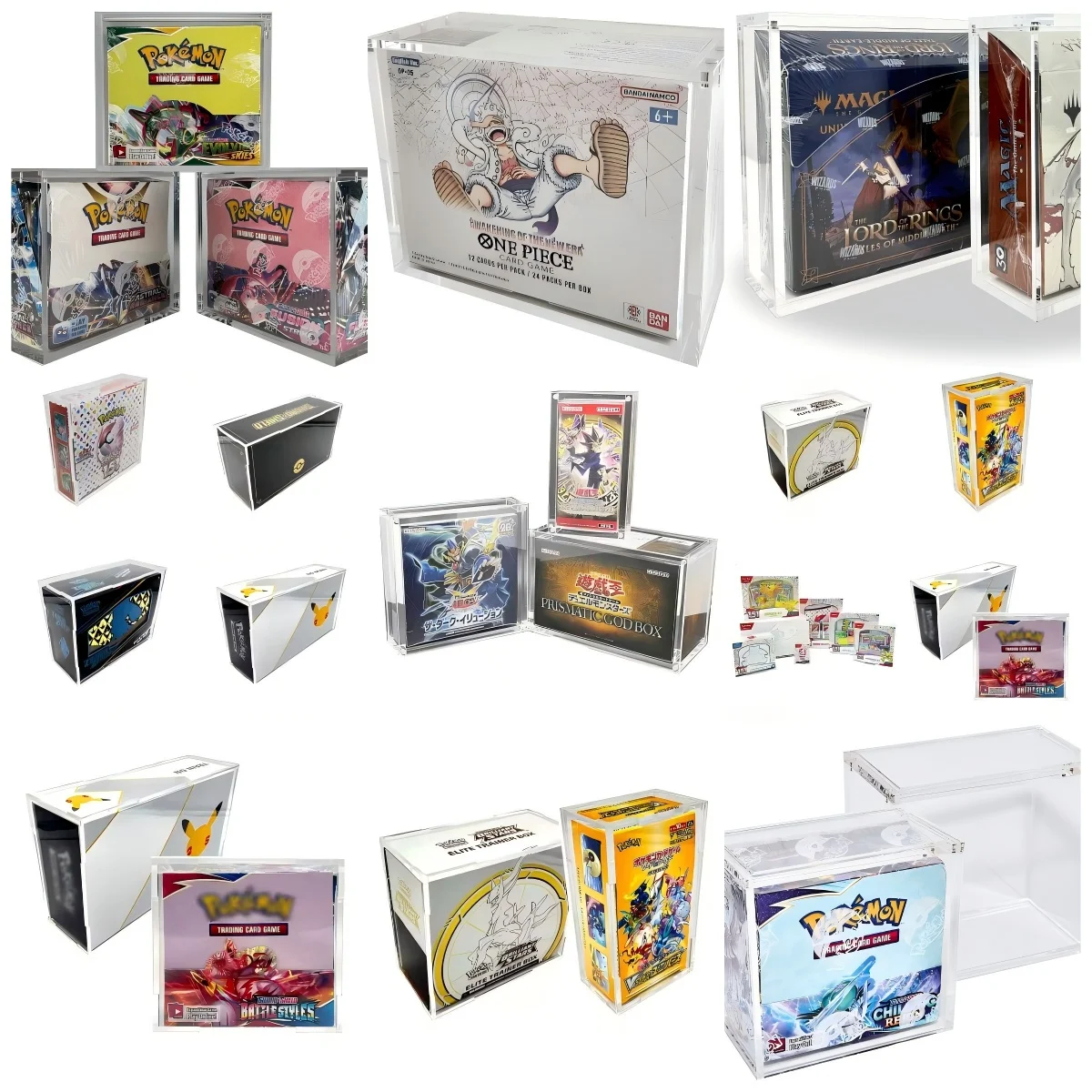 Magnetic Closure Clear Acrylic Booster Card Pack Frame Display Case ...