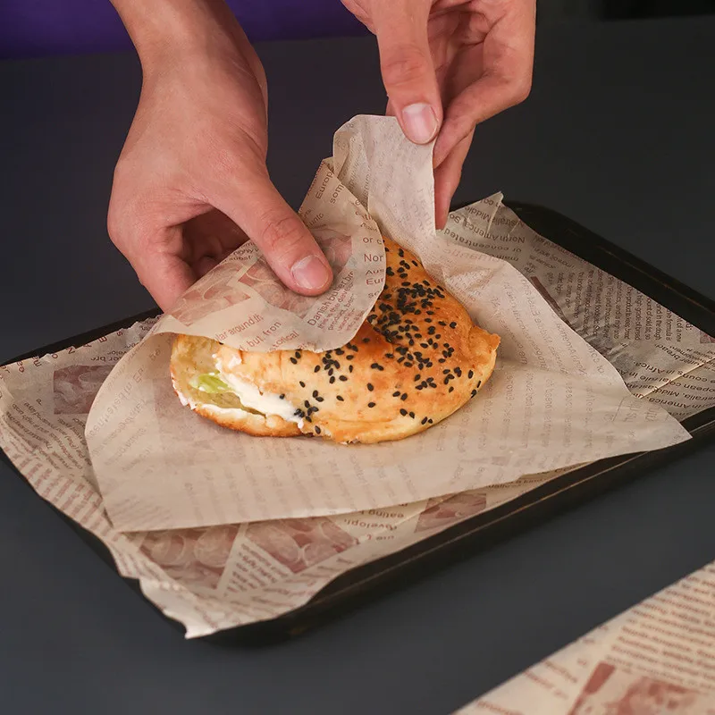 25Pcs-Bread-Pizza-Waxed-Baking-Paper-Pastry-Parchment-Packaging ...