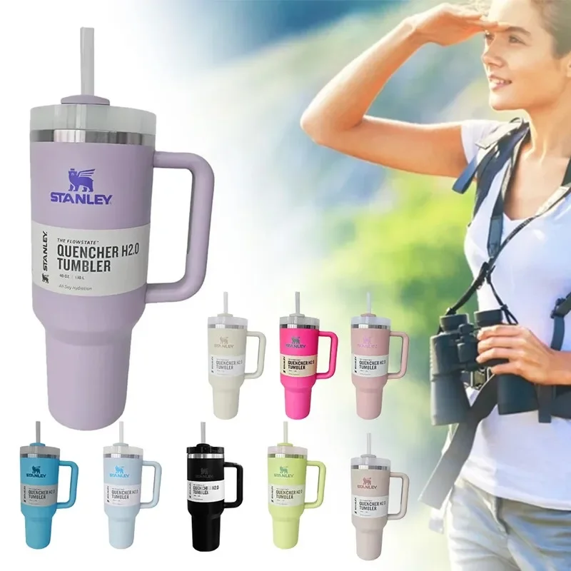 Stanley-botella-de-agua-aislada-de-acero-inoxidable-vaso-con-tapa-de ...