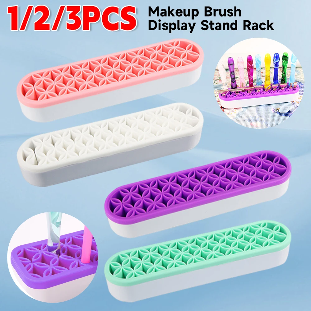 1-2-3PCS-Silicon-Nail-Brush-Makeup-Brush-Display-Stand-Rack-Storage ...