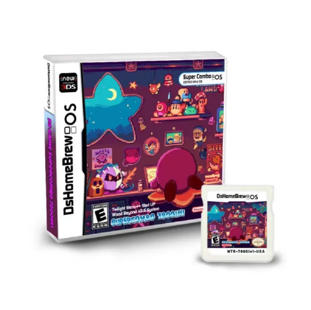 NDS 7800 IN1 Game Collection R4 3DS Flash Card NDS Pixel Zelda Theme ...
