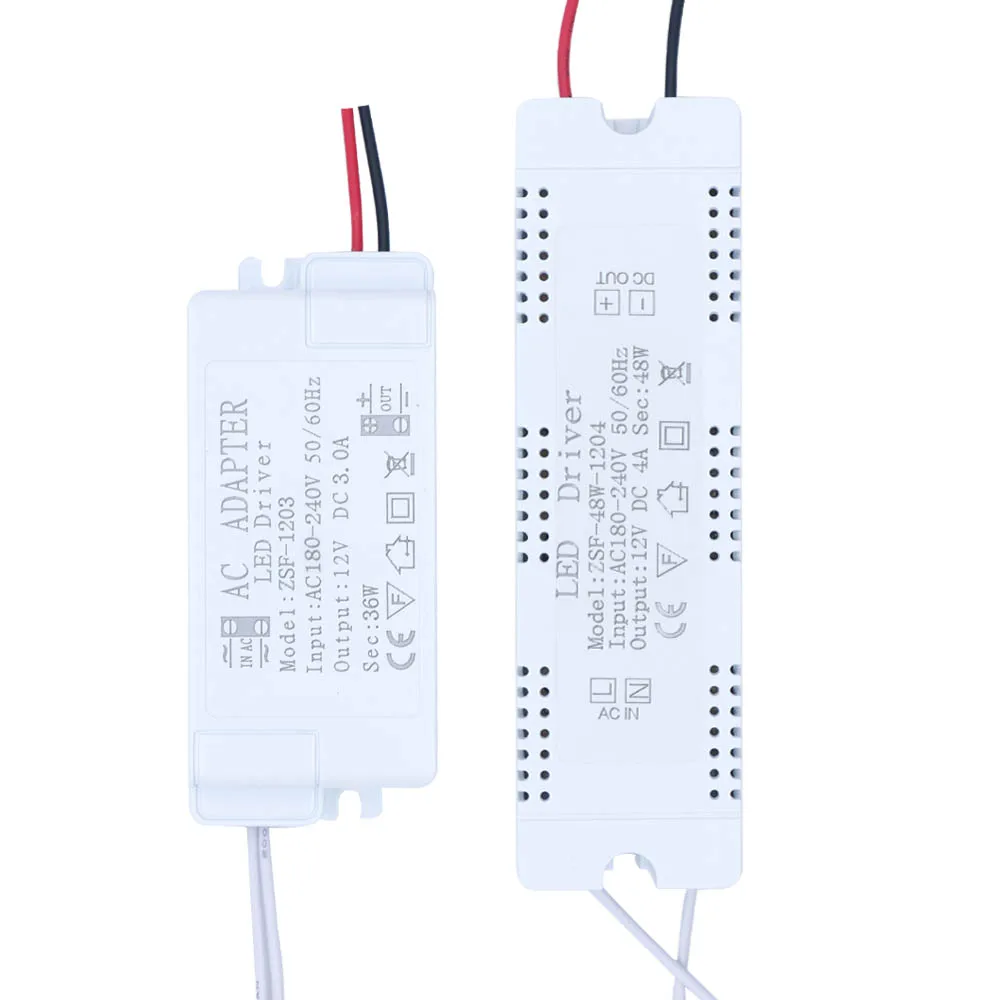 LED Driver 220V To 12V 6W12W 24W 36W 48W 60W Lighting Transfor Power ...