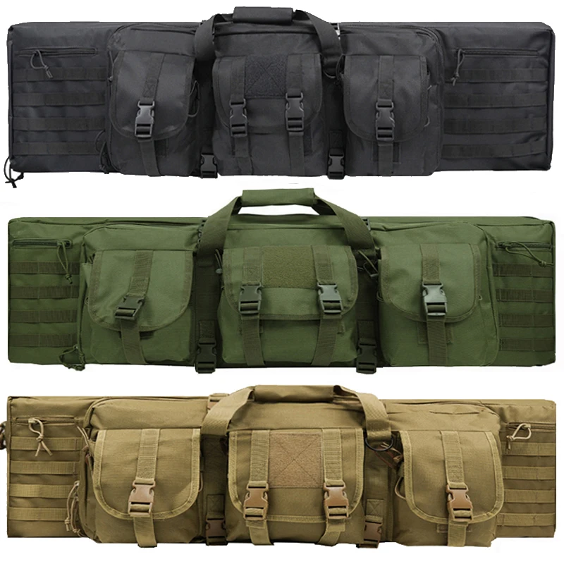 Double-Rifle-Gun-Case-Tactical-Gun-Bag-Airsoft-Pistol-Long-Gun-Bag-For ...