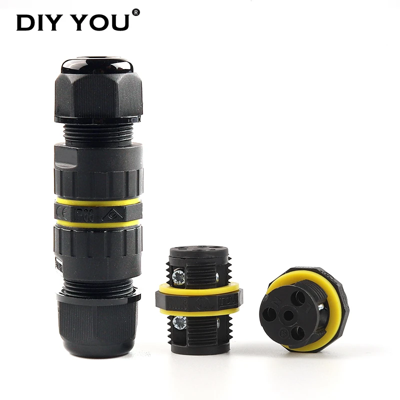 5 Set M16 IP68 Outdoor Cable Connector Solder free Screw Fixing ...