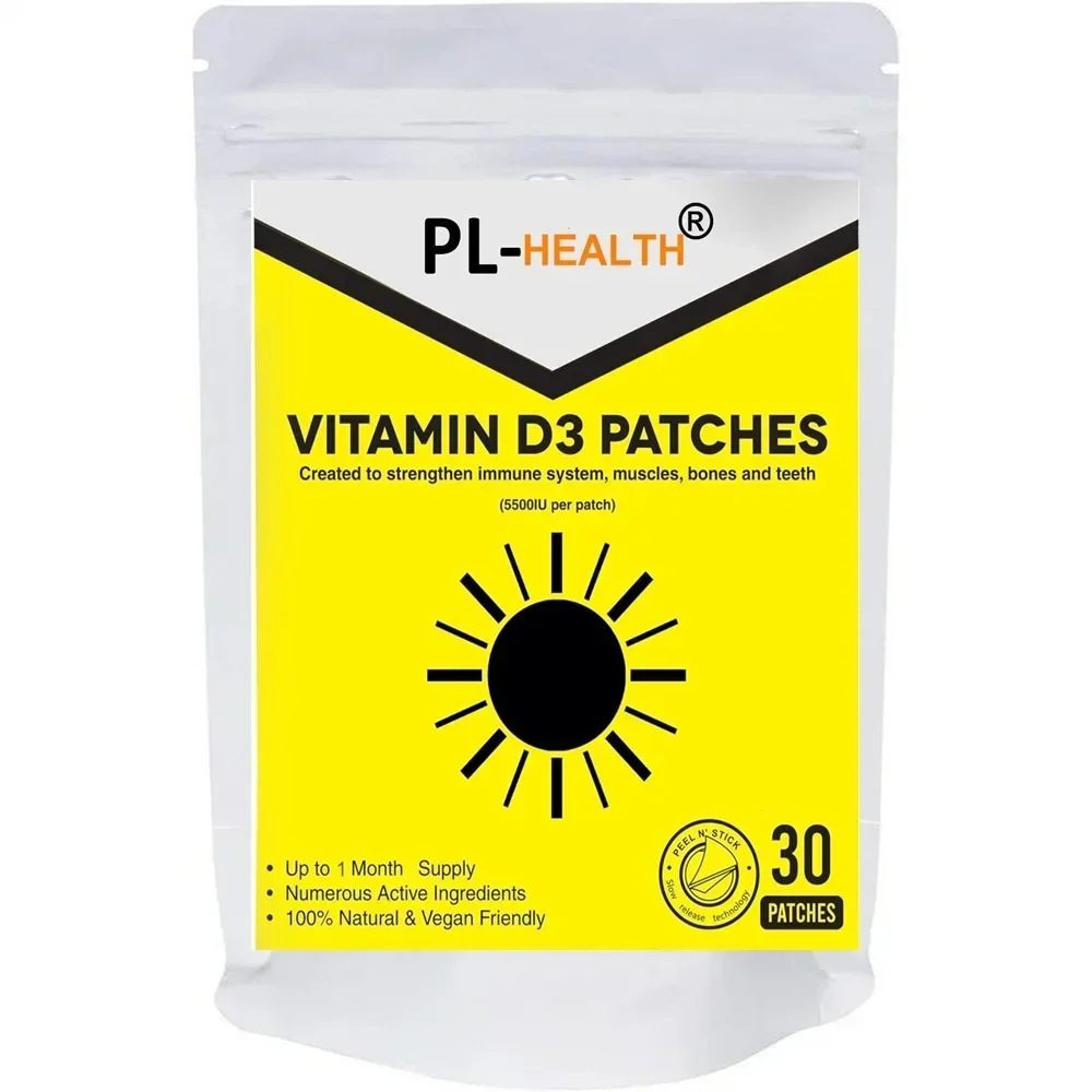 Vitamin-D3-Transdermal-Patches-5500IU-High-Strength-30-Patches-One ...