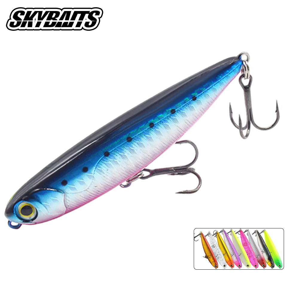 SKYBAITS-Topwater-Pencil-6g-12g-Surface-Walker-Fishing-Lure-Walk-Z ...
