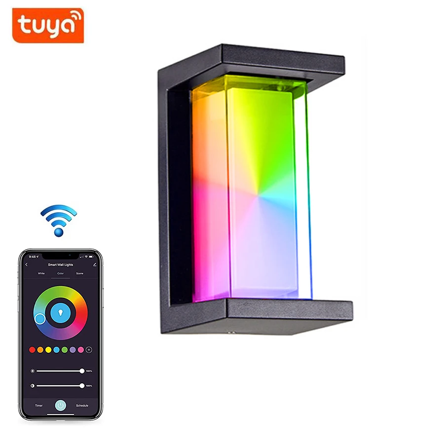 Intelligent Outdoor IP65 Waterproof Wall Light, Cell Phone APP Dimming ...