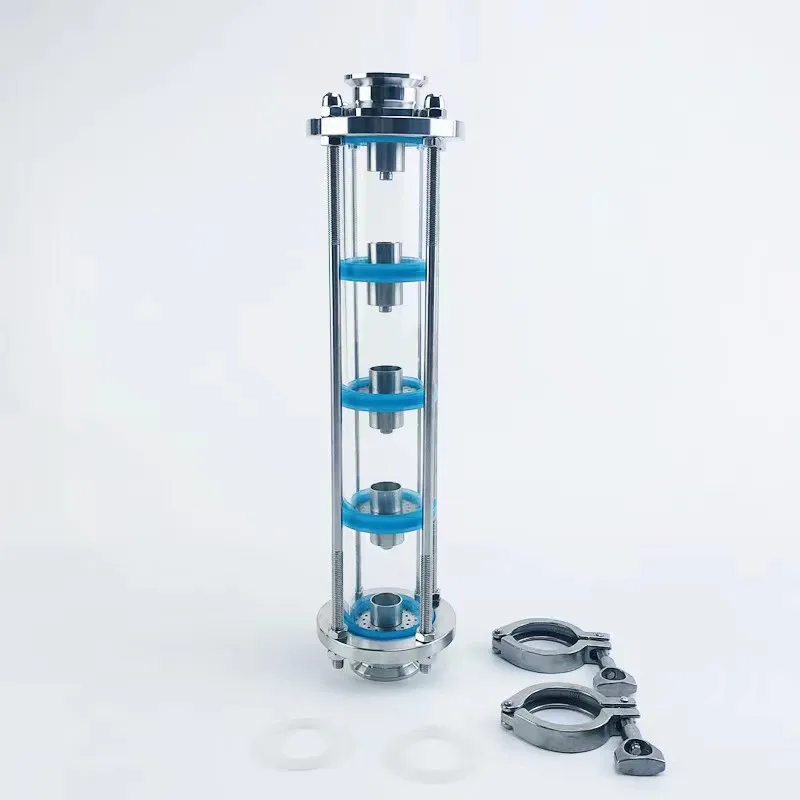 1.5" Distillation Lens Column With 5 Floors Or 4 Floors Stainless Steel ...