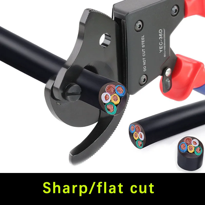 High Strength Alloy Copper Aluminum Electrician Shear YEC-36D Ratchet ...