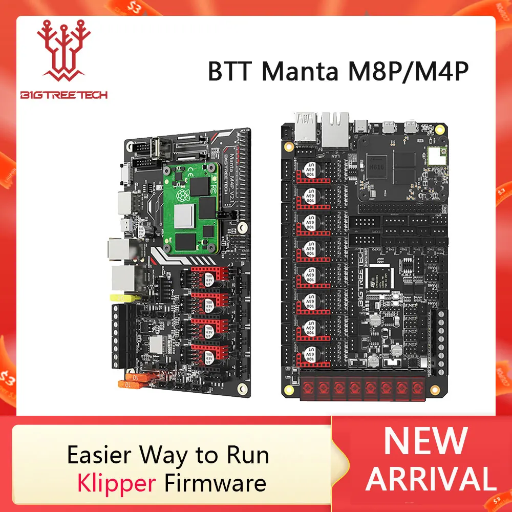 BIGTREETECH MANTA M8P V1.0 MANTA M5P M4P 3D Motherboard TMC2209 Klipper ...