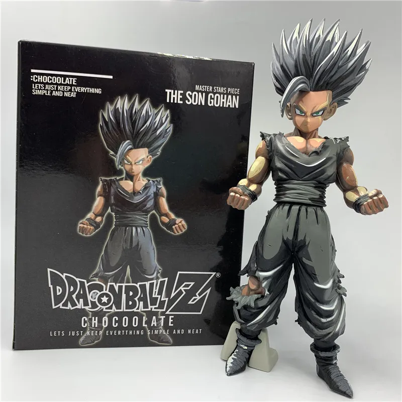 Anime Dragon Ball Z Figure Gohan Super Saiyan Chocolate Black Ver. Pvc ...