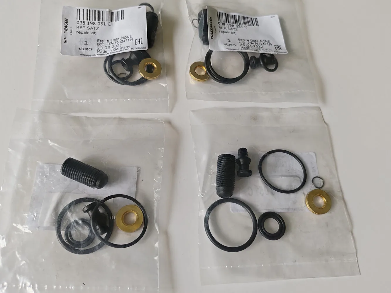 4-Bags-lot-For-VW-TDI-PD-Injector-Seal-Repair-Kit-for-BEW-BRM-engines ...