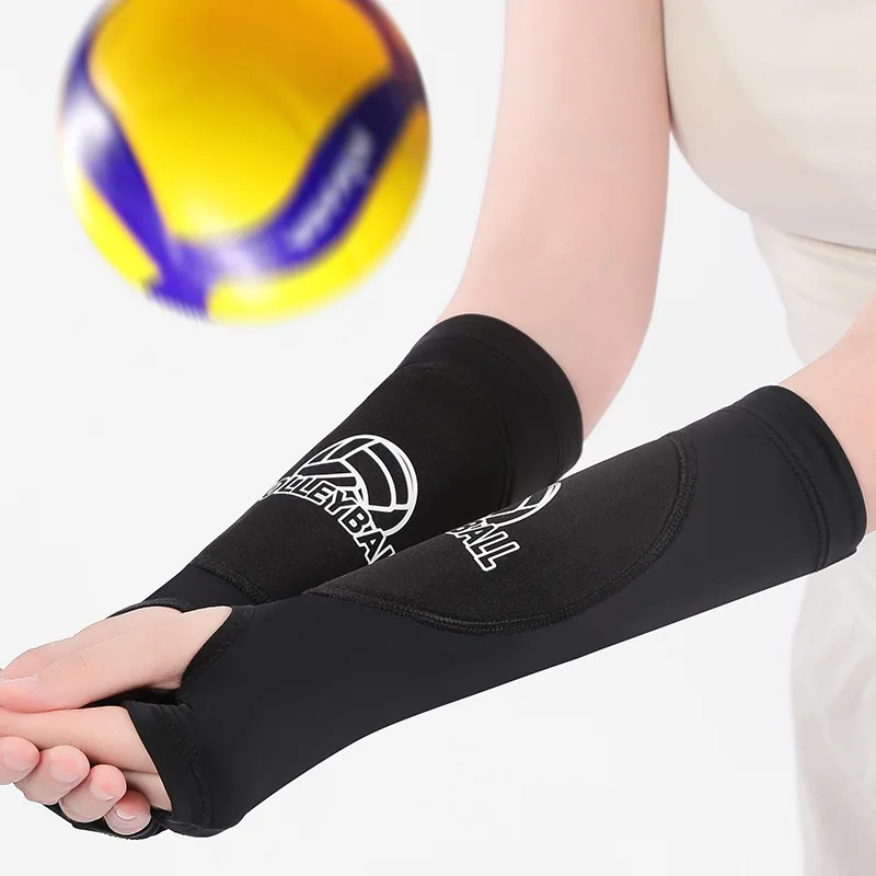1 Pair Volleyball Passing Armband Arm Sleeves and Wrist Support with ...